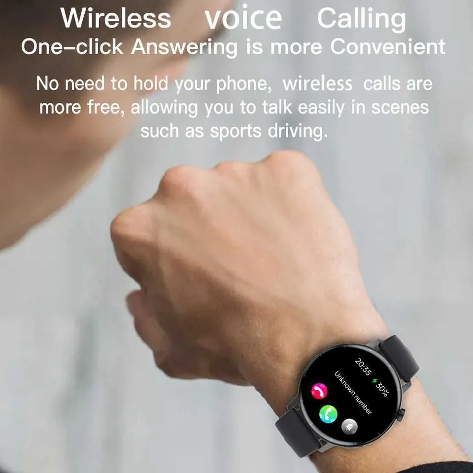 JOEME 2024 Heart Rate Bluetooth Watch With ECG, Bluetooth Call, Red ...