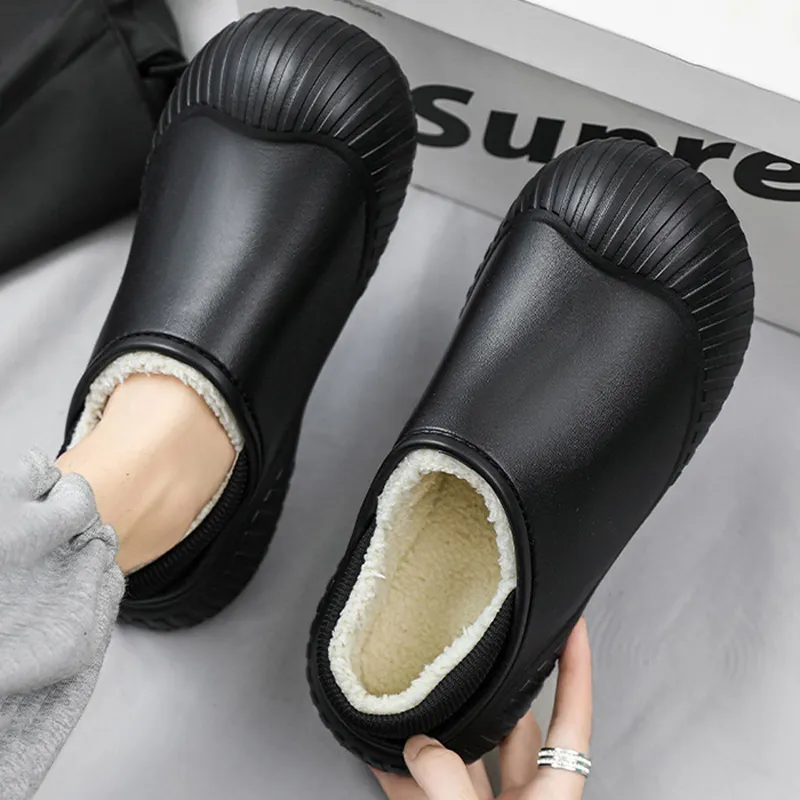 Warm Winter Slippers for Men & Women - Waterproof, Thick Sole, Non-Slip ...