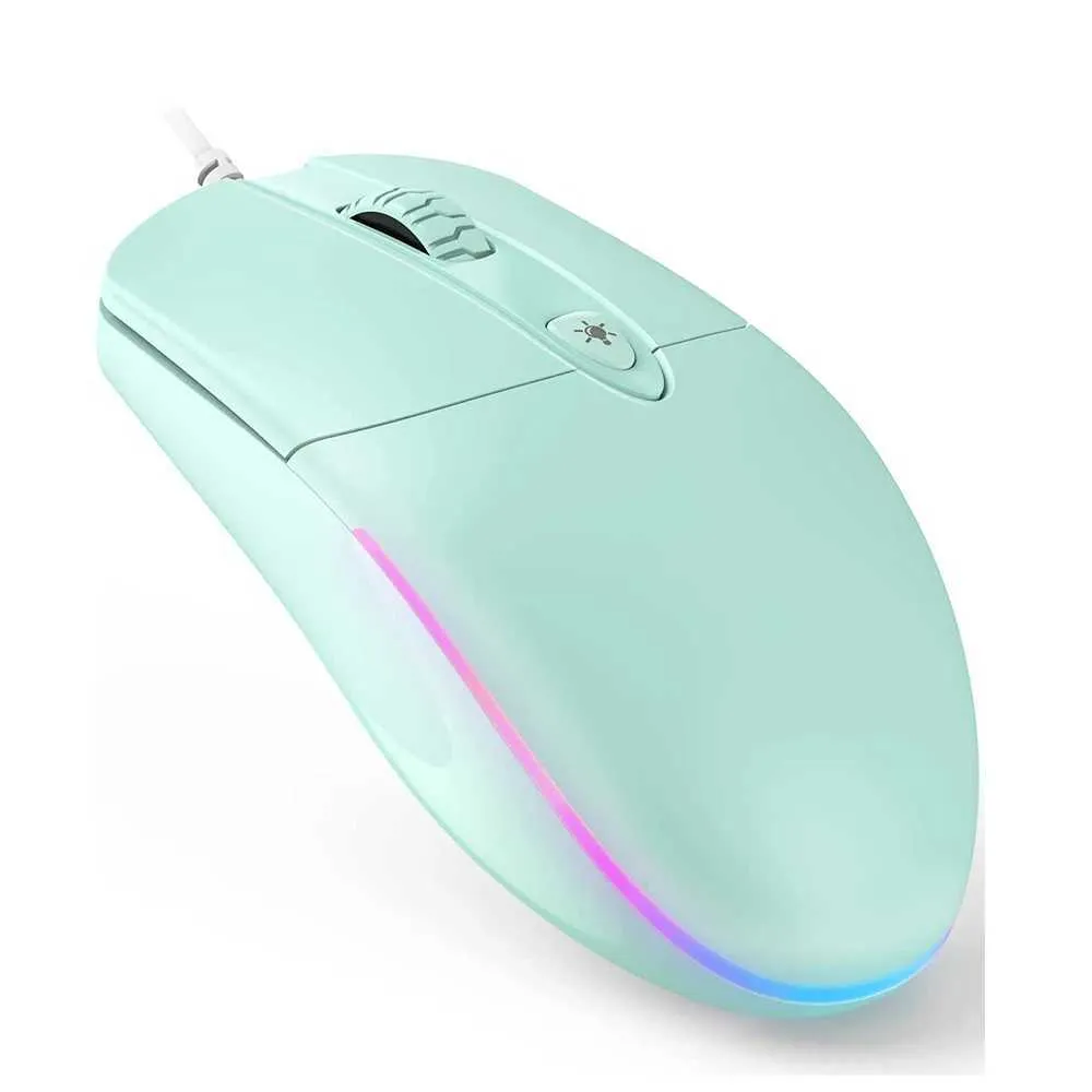 Wired RGB Gaming Mouse with 1600 DPI - Wine Red, Black, White - PC ...