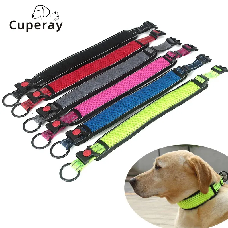 Adjustable Mesh dog with collar with Ultra-Soft Padding for Comfortable ...