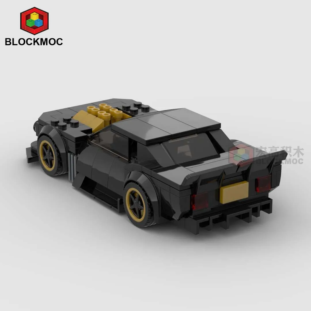 Creative MOC Brick Muscle Car Blocks To Bricks Technical Vehicle For ...