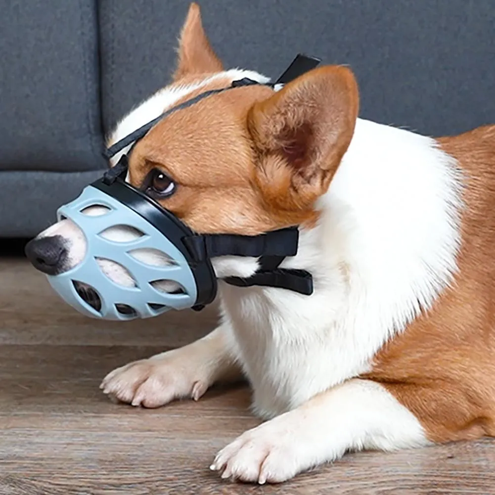 Dog Muzzle: Breathable Basket Mouth Cover to Stop Biting, Barking - For ...