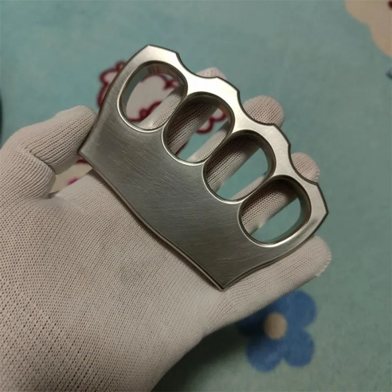 Metal Knuckle Duster Heavy Duty Solid Steel EDC Tool With Large Finger ...