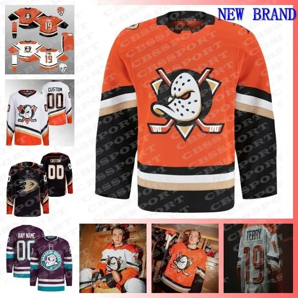 Anaheim 2024 25 New Brand Ducks Hockey Jerseys Leo Carlsson Trevor ...