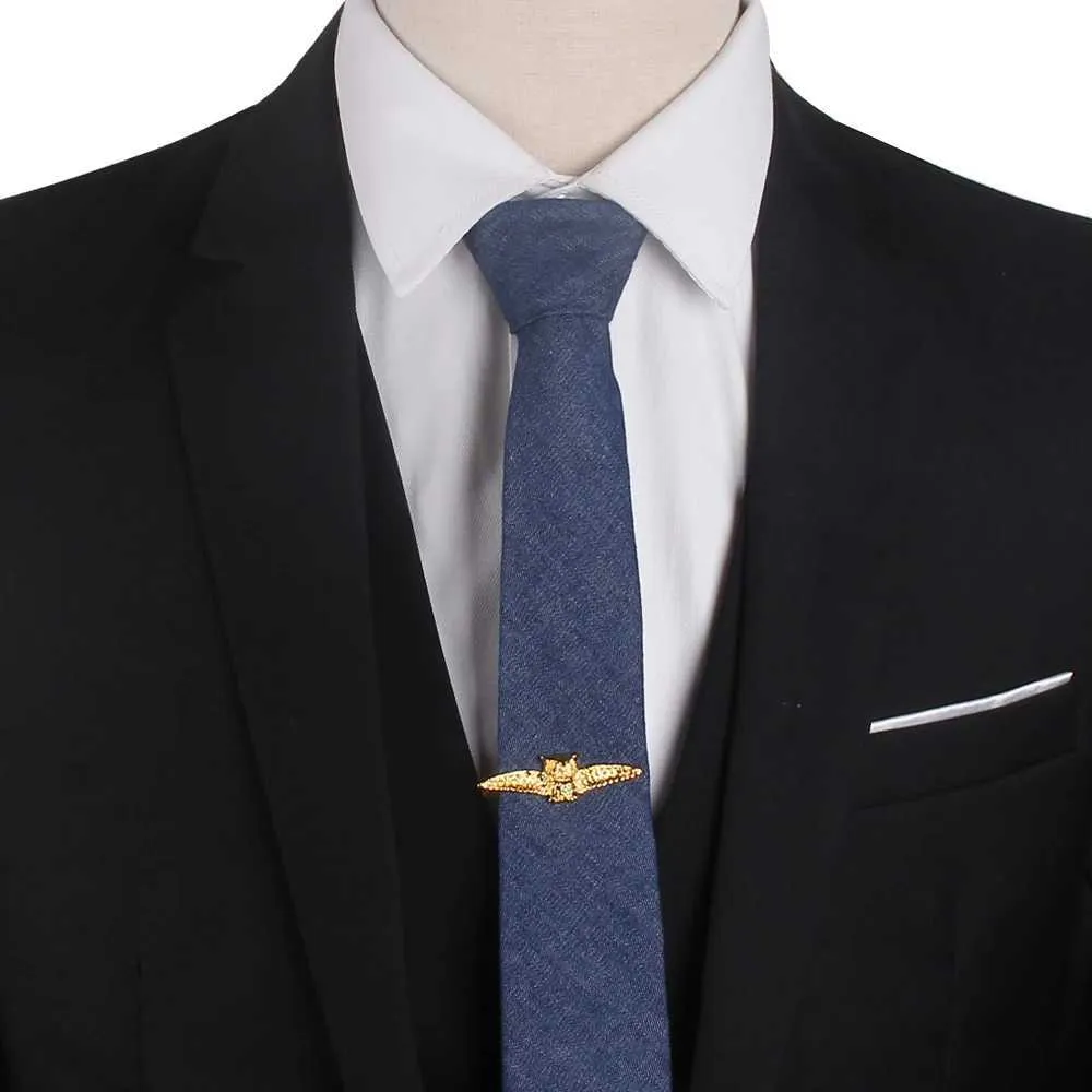 Classic Copper Tie Clip for Men - Premium Enamel Tie Bar & Crystal ...