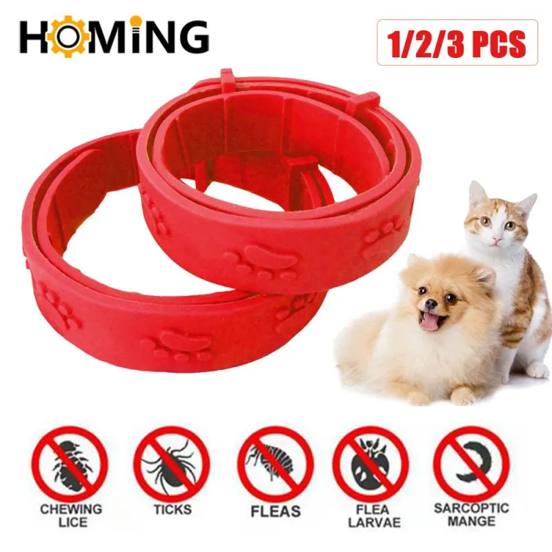 Adjustable Anti Flea and Tick Collar for Cats & Dogs - 1/2/3 Pack ...