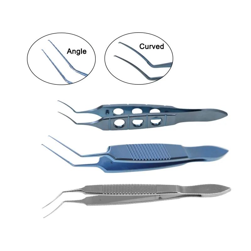 Curved Tip Capsulorhexis Forceps Ophthalmic Cataract Eye Surgery ...
