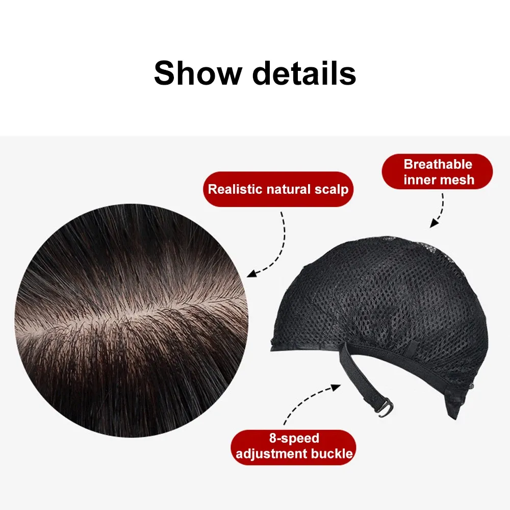 Long Straight Silk Hair Wig with Fluffy Center Part - Natural Look for ...