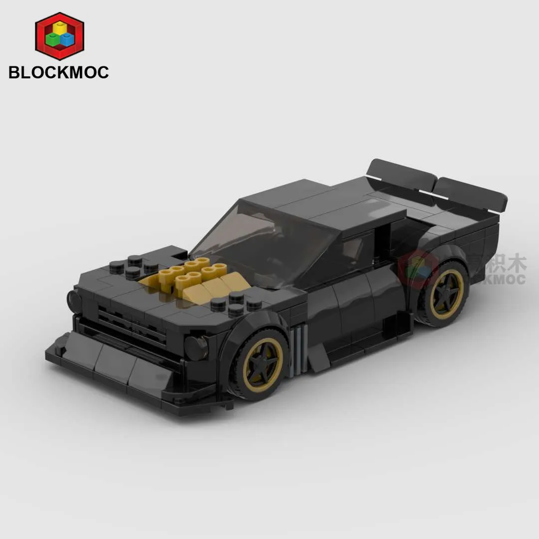 Creative MOC Brick Muscle Car Blocks To Bricks Technical Vehicle For ...