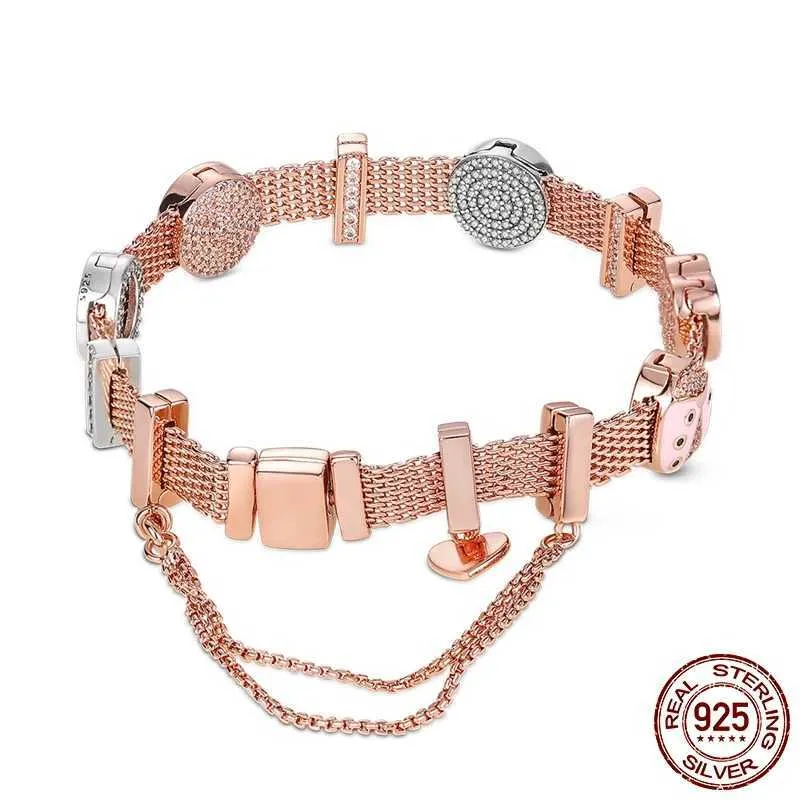 925 Sterling Silver Premade Pandora Charm Bracelets With Breloque Charms Womens Reflexions Mesh Clip Original Jewelry J240914 From Jessicaa store 10.35 DHgate.Com