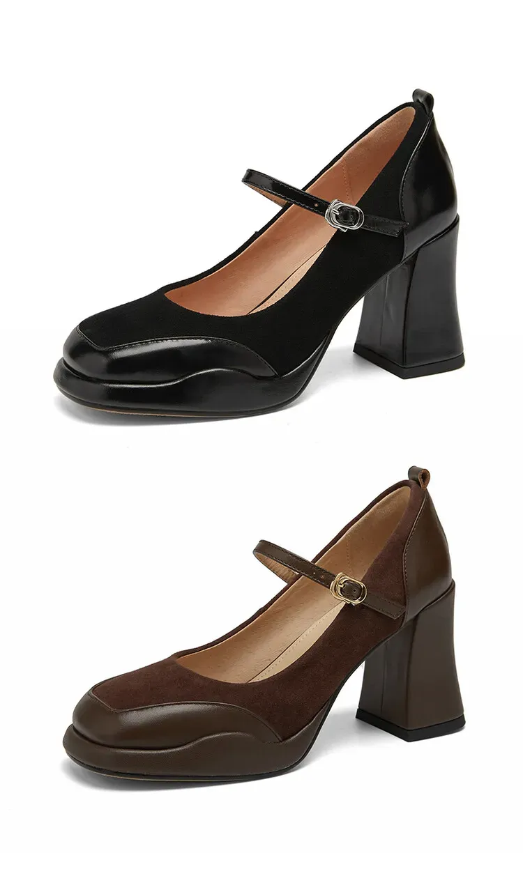 2025 Women s Spring Platform Heel Pumps with Buckle Strap and Micro ...