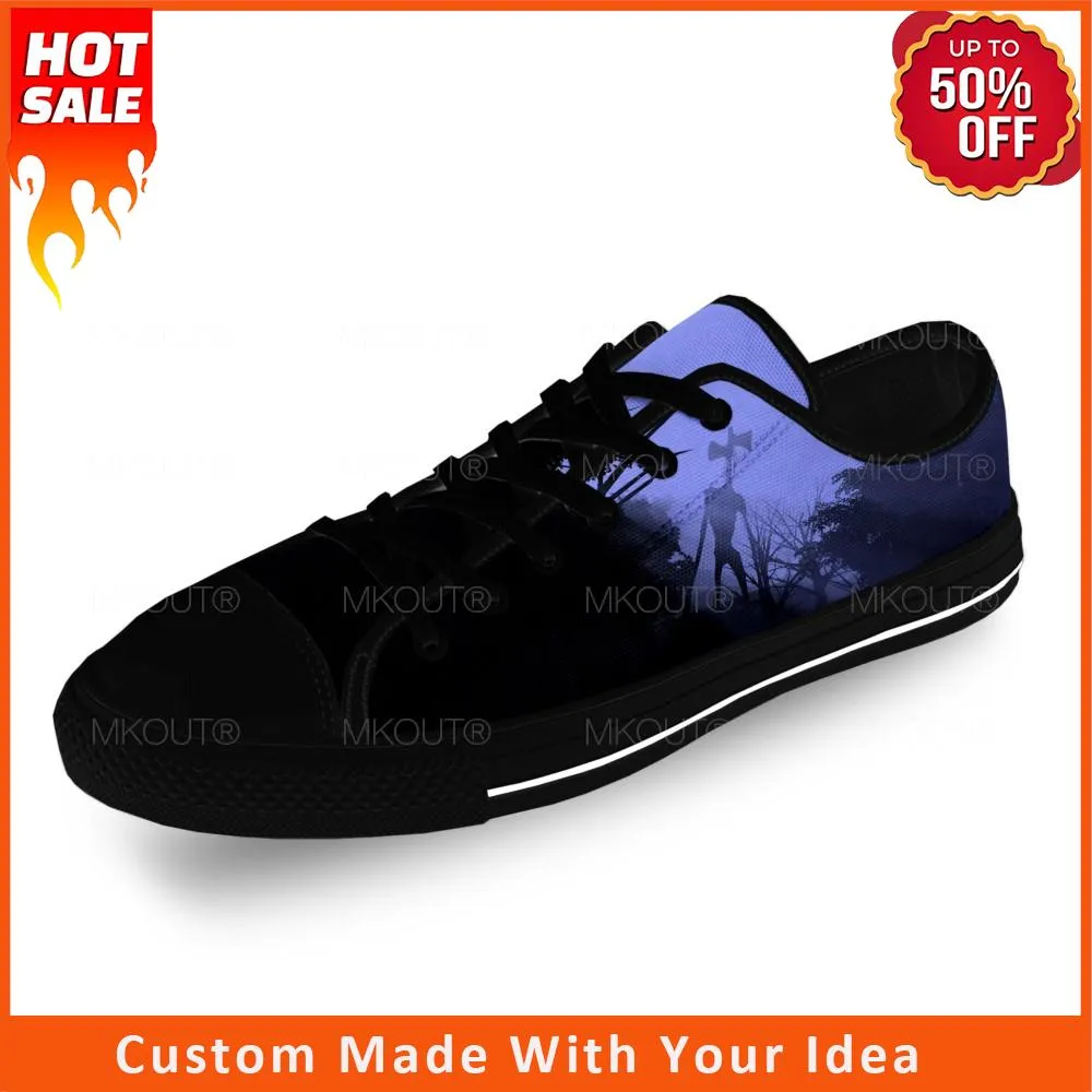 Siren Head SCP Scary Horror Game 3D Print Canvas Custom Sneakers Unisex ...