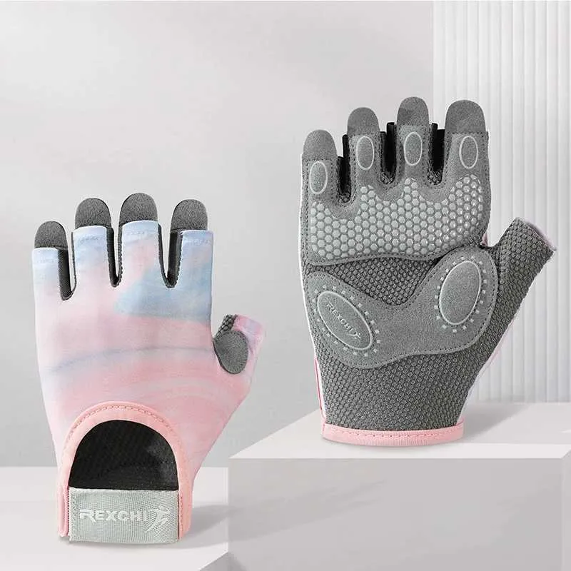 Women's Breathable Yoga Gloves - Half Finger, Non-Slip, Shock Absorbing ...