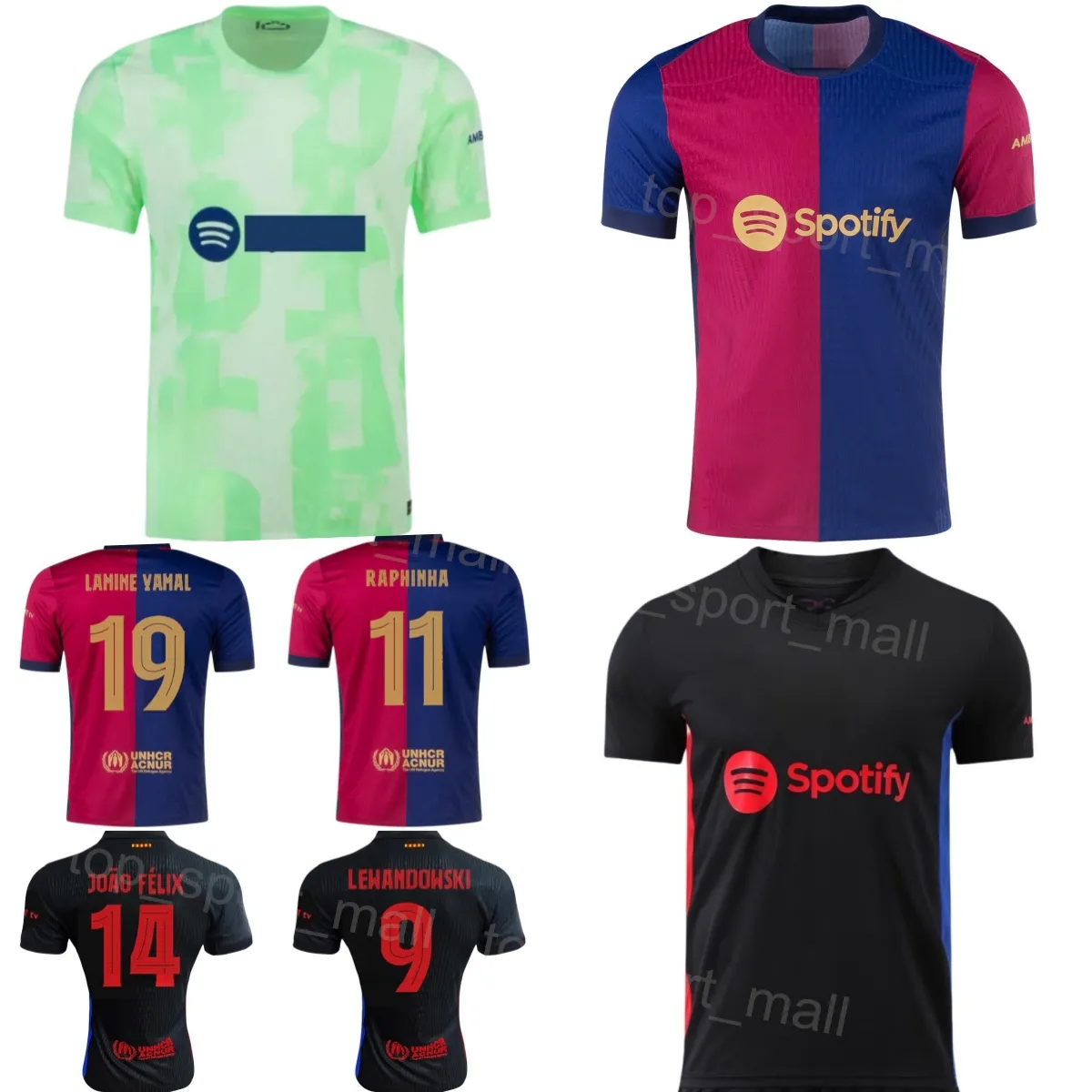 Club 24 25 Team 9 LEWANDOWSKI Soccer Jersey Mans 19 YAMAL 11 RAPHINHA ...