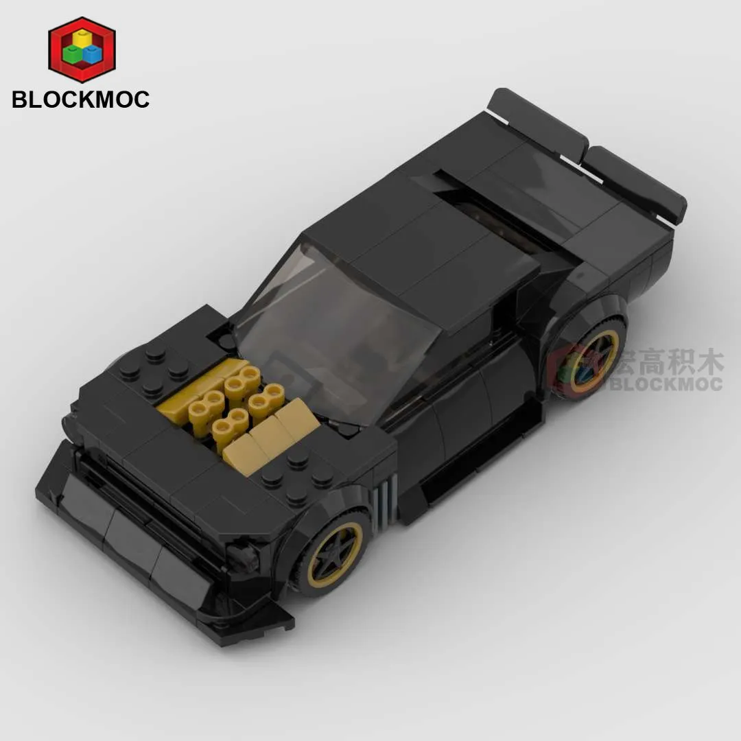 Creative MOC Brick Muscle Car Blocks To Bricks Technical Vehicle For ...