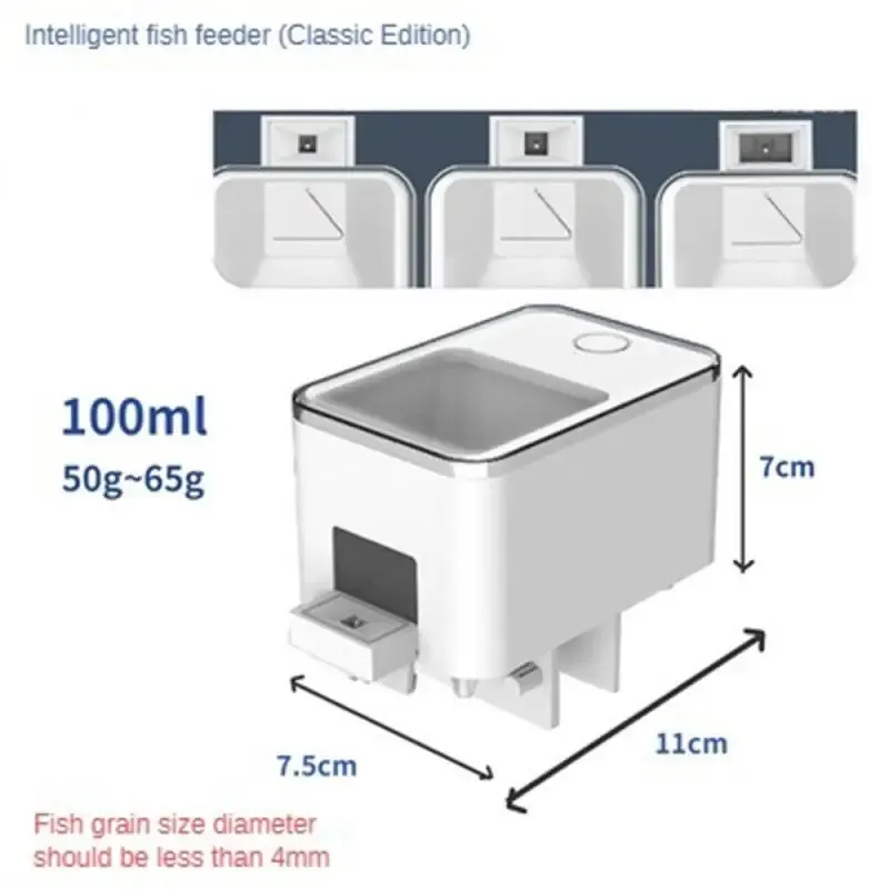 Bulk Automatic Aquarium Fish Feeder: Wireless Smart Fish Tank Feeder ...