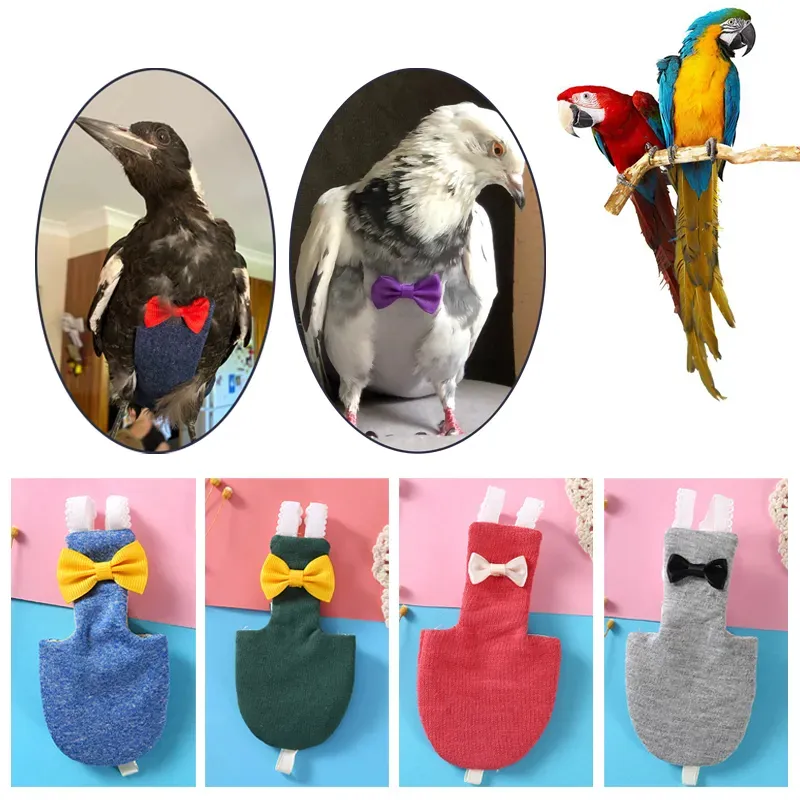Bird Diaper Flight Suit, Parrot Harness, Pigeon Costume Washable Bird ...