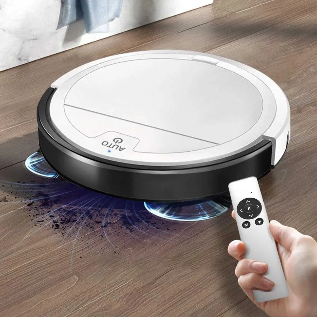 USB Rechargeable Robot Vacuum Cleaner with Remote Control & Mopping ...