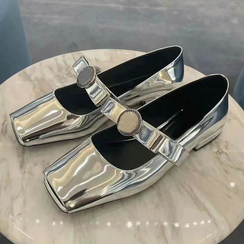 Wholesale Fish Mouth Mary Jane Pumps Chunky Heel, Low Heel, Summer 2024 ...