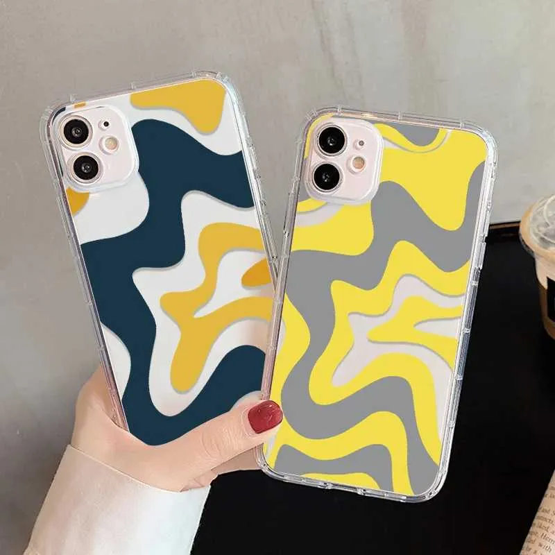 Abstract Swirl Phone Case - Soft TPU Protective Cover for iPhone 11, 13 ...