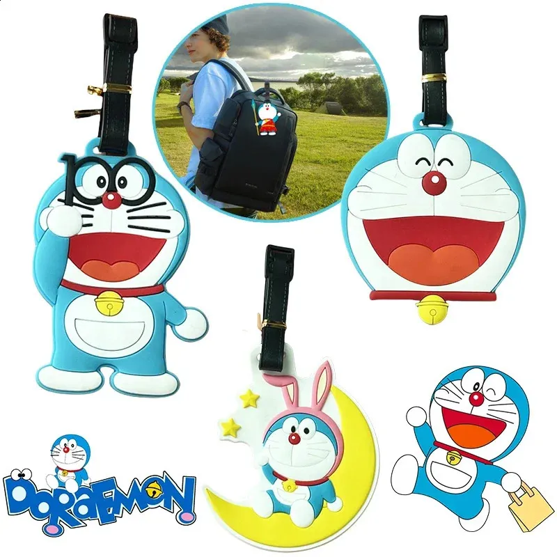 Doraemon Cartoon Luggage Tags - 2 Pack Hanging ID Labels for Travel ...