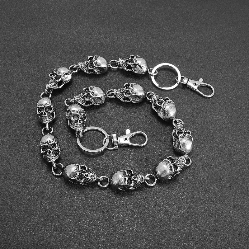 Heavy Duty Waist Chain Wallet Chain Keychain - Punk Skeleton Jeans ...