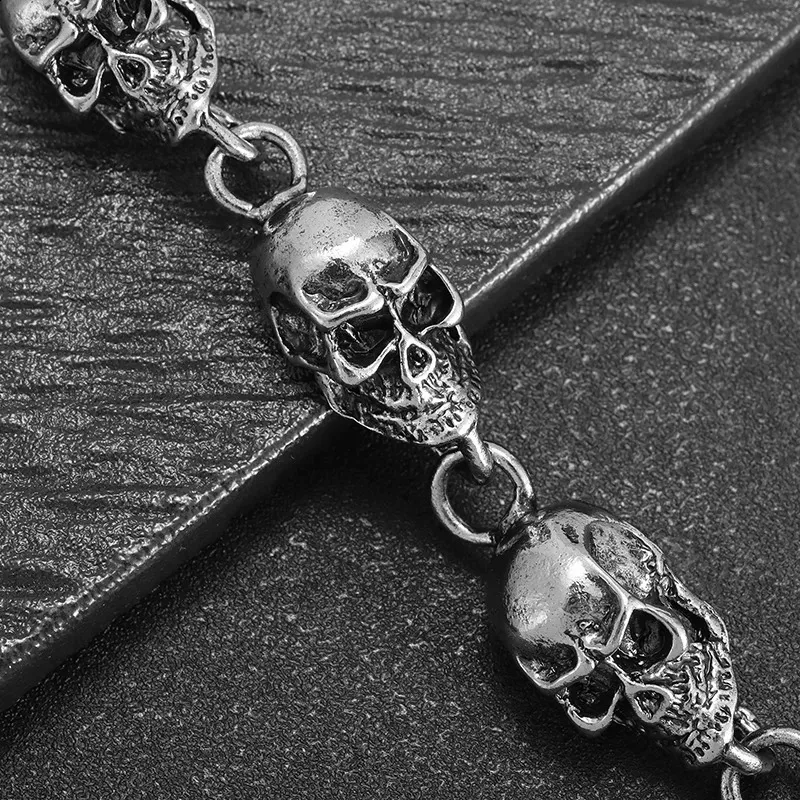 Heavy Duty Waist Chain Wallet Chain Keychain - Punk Skeleton Jeans ...