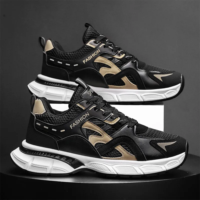 Men Sports Shoes Breathable Trendy Versatile Athleisure Style Running ...