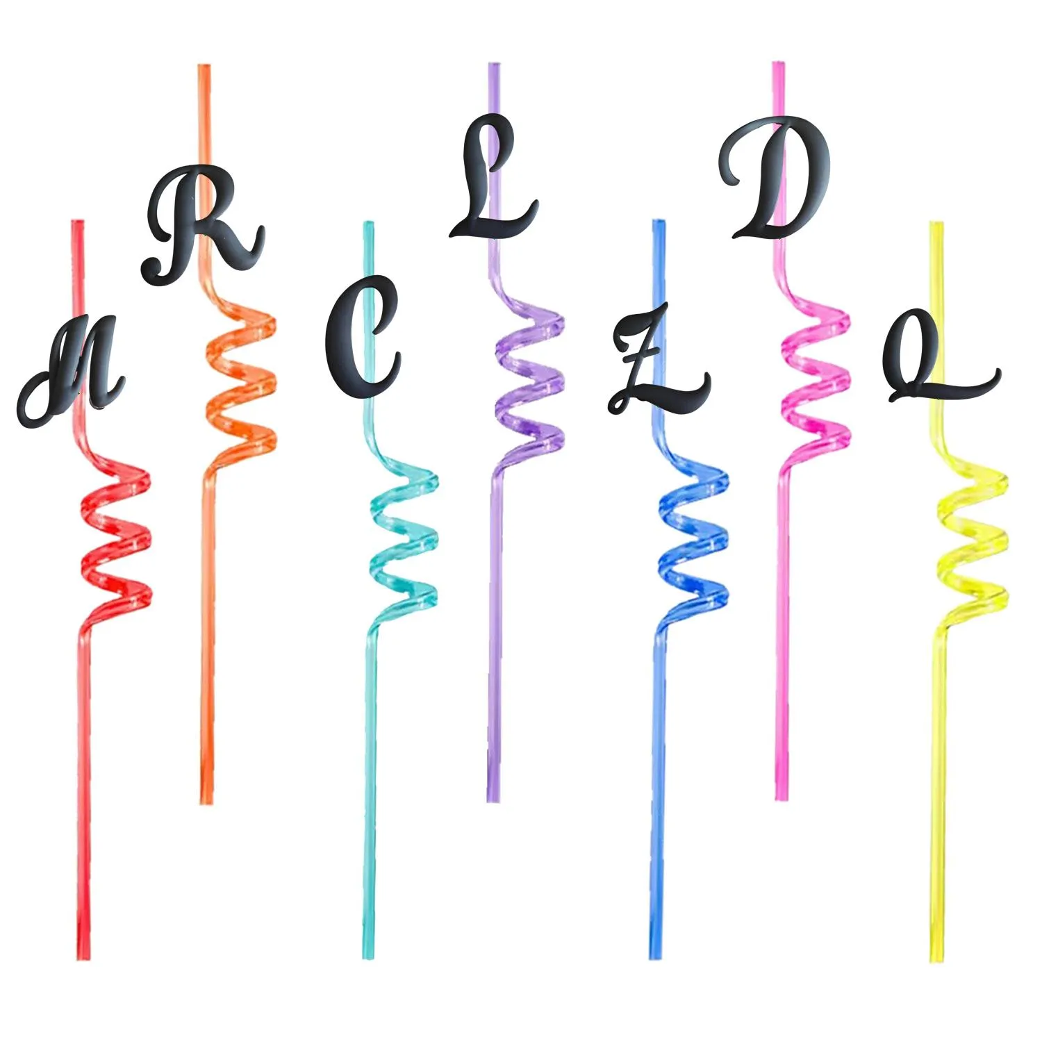 Large Crazy Cartoon Plastic Straw Straw With Black Letters Perfect For ...