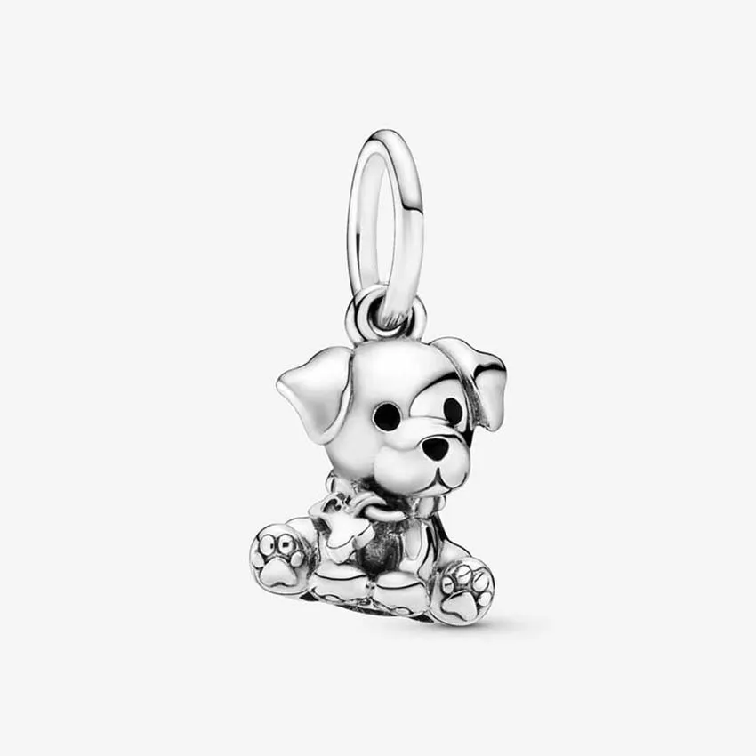 925 Sterling Silver Labrador Puppy Dog Charm Set - Bracelet, Bangle ...