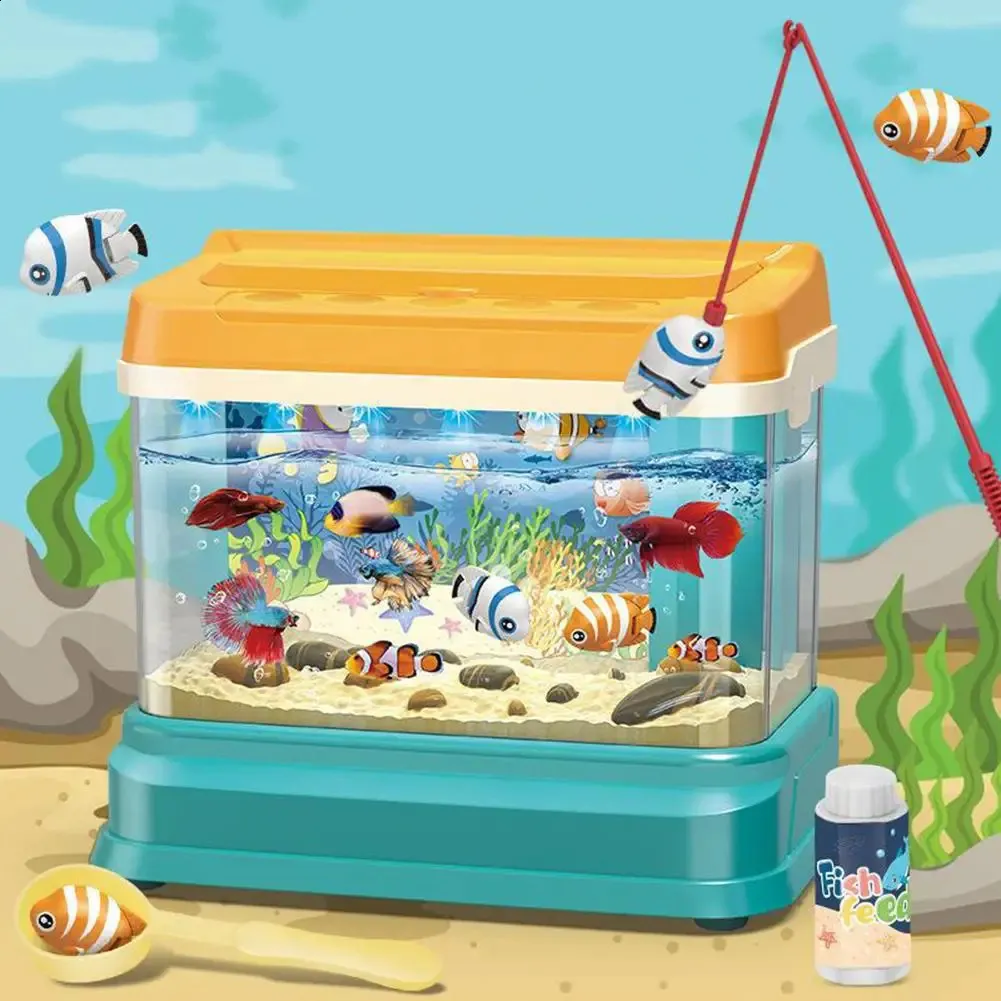 Fake Fish Aquarium Electric Mini Tank: Simulated Underwater World With ...