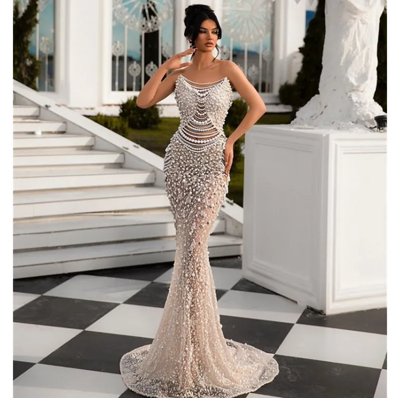 See Through Sequin Dresses, White Wedding Dress With Sparkles: Elegant ...