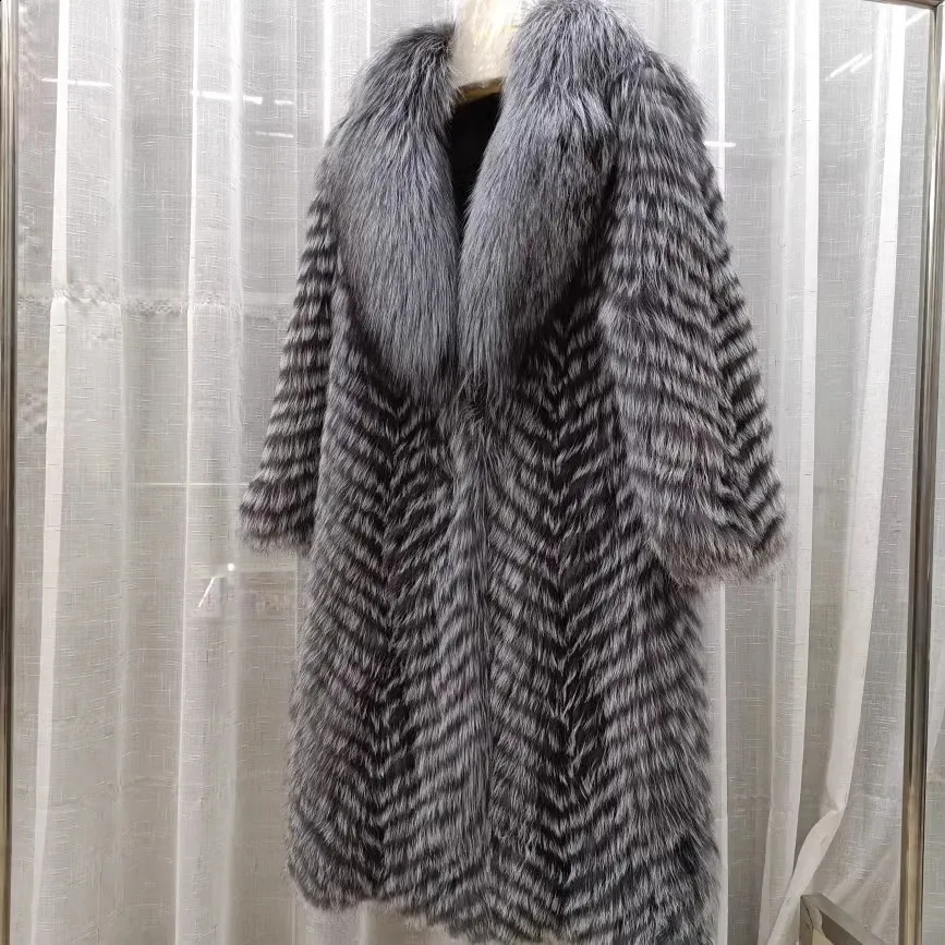 FURTJY Mens Real Fox Fur Coat Long Silver Fur... From Buyocean02, $347. ...