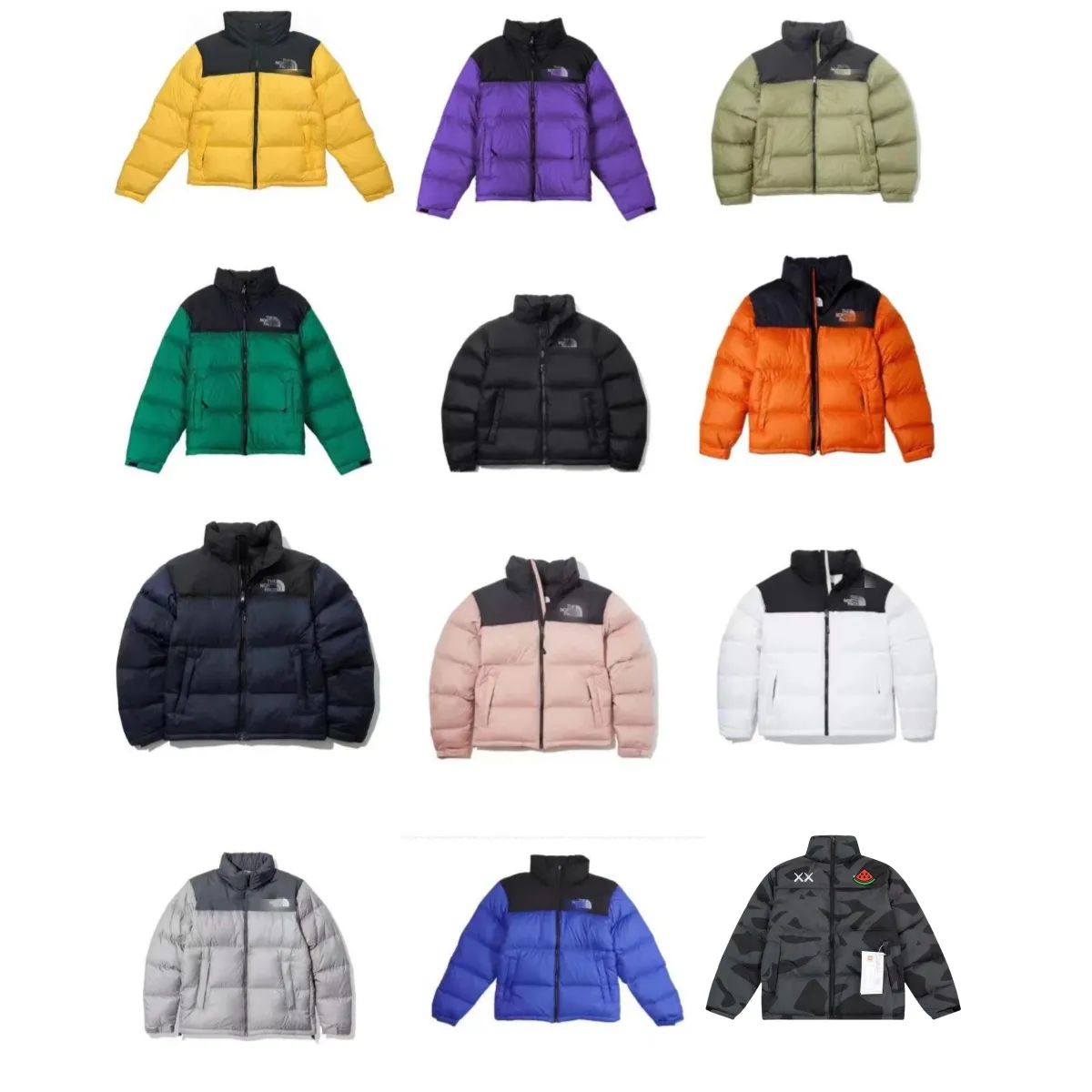 North 26SS Black Designer Down Puffer Jacket - Vision Winter Warm ...