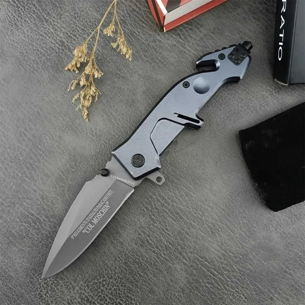 DHgate.com:5Cr13Mov Folding Knife | Aluminum Handle | EDC Camping Hiking Survival Hunting Tool ...