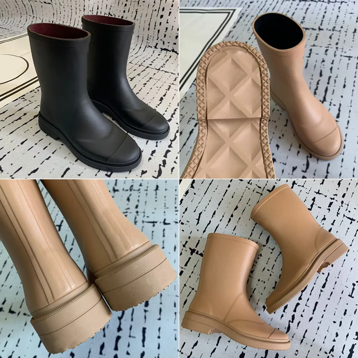 Women's Classic Ankle Rain Boots Waterproof Rubber... From Factory ...