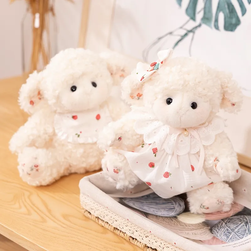 Strawberry Lamb Bib White Maternity Dress With Five Joints, Adjustable Joint, High Playability ...