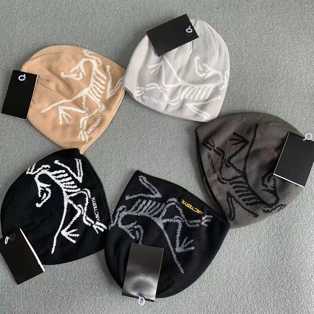 Embroidered Knit Beanie Elegant Archaic Style Unisex Cold Hat, | Street ...