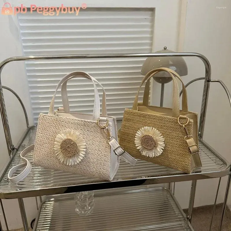 Summer Beach Shoulder Bag - Adjustable Woven Straw Tote for Daily ...