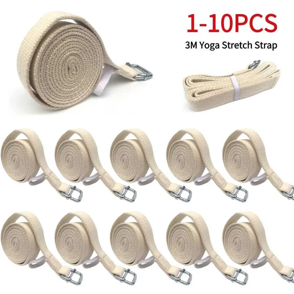 Adjustable Yoga Stretch Strap with D-Rings - 3m/9.8ft - 1-10 Pack ...