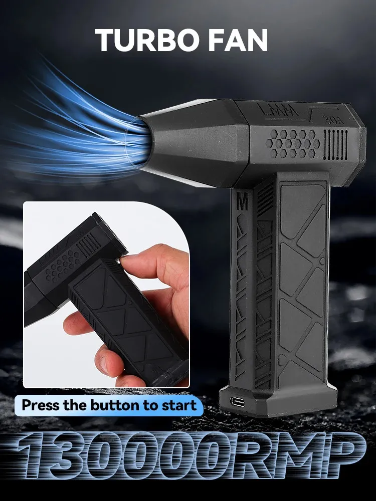 Portable Turbojet Fan - 130,000 RPM Mini Blower for Cleaning, Drying ...