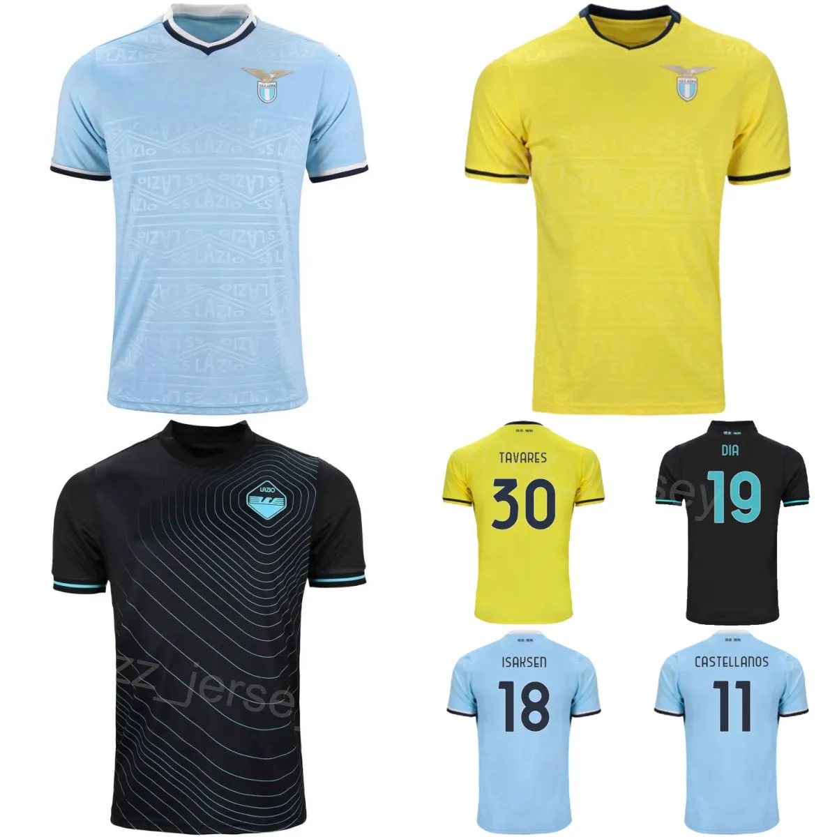 Club Soccer Jersey -: Premium Quality Black & Blue Football Shirt Kits ...