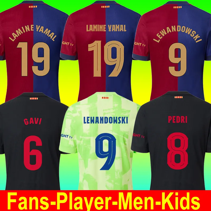 LAMINE YAMAL PEDRI GAVI FCB Player Version Soccer Jersey For Men And ...