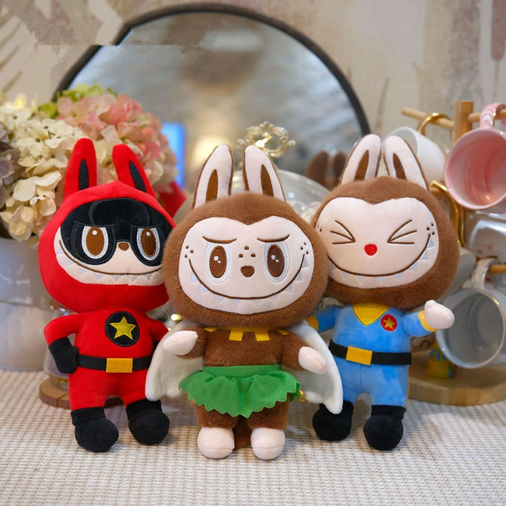 Wholesale Cute Superman Labubu Plush Toys Children's Game Playmate Claw ...