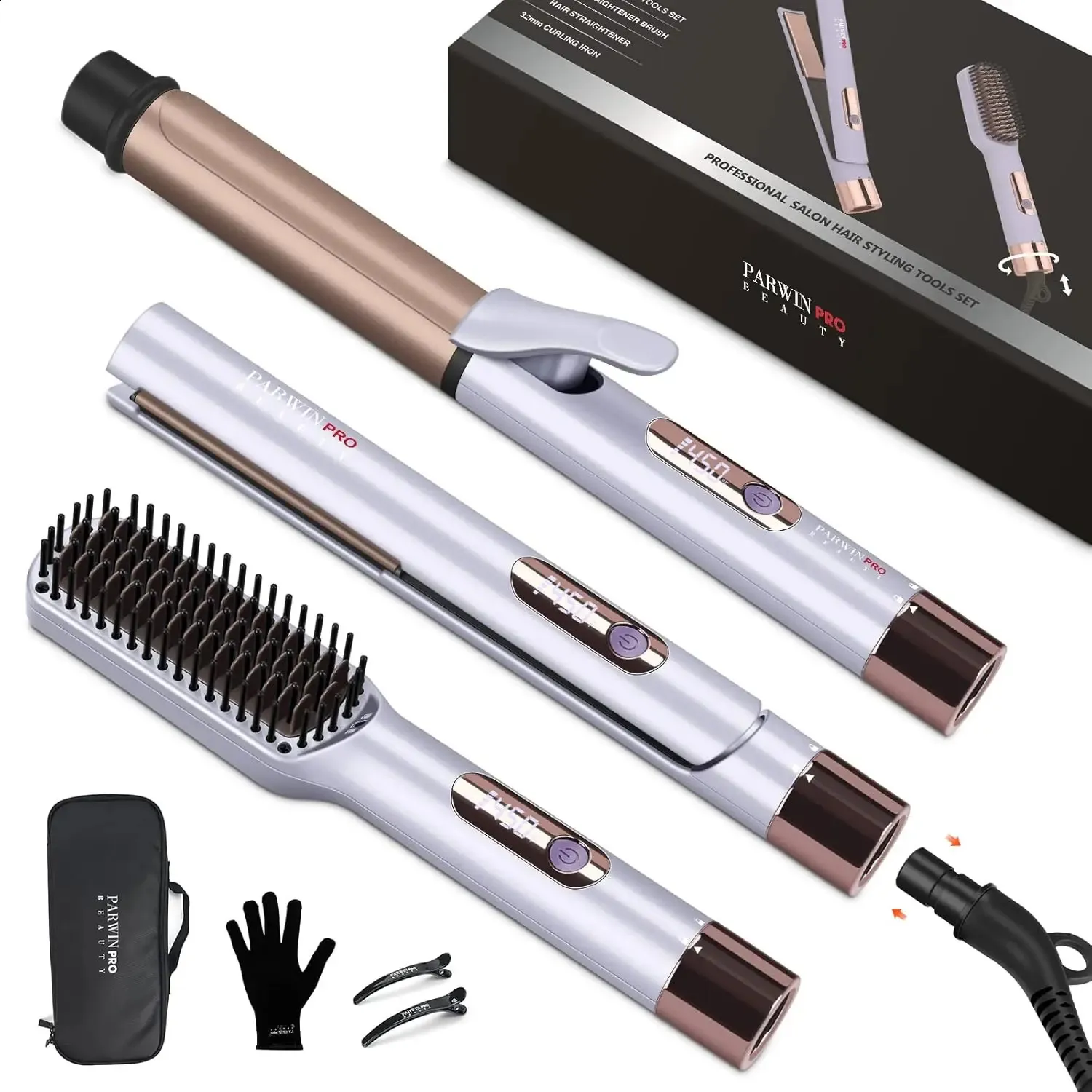 Curler and curling iron flat iron 1.25-inch curling iron curling iron ...