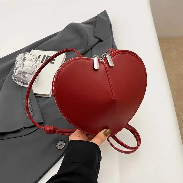 Stylish Heart PU Crossbody Fanny Pack for Women - Versatile 2024 Office ...
