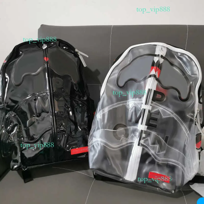 Designer PVC Sprayground Clear Backpack With Shark Mouth For Men Ideal ...