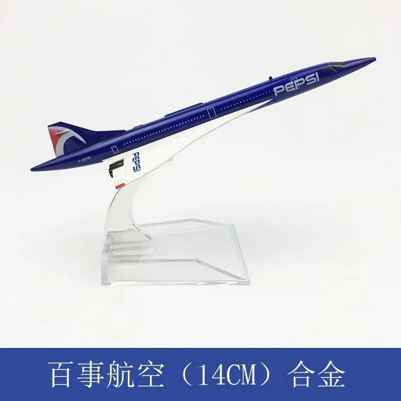 16CM Alloy Die-Cast Pepsi Concorde Airplane Model - Collectible ...