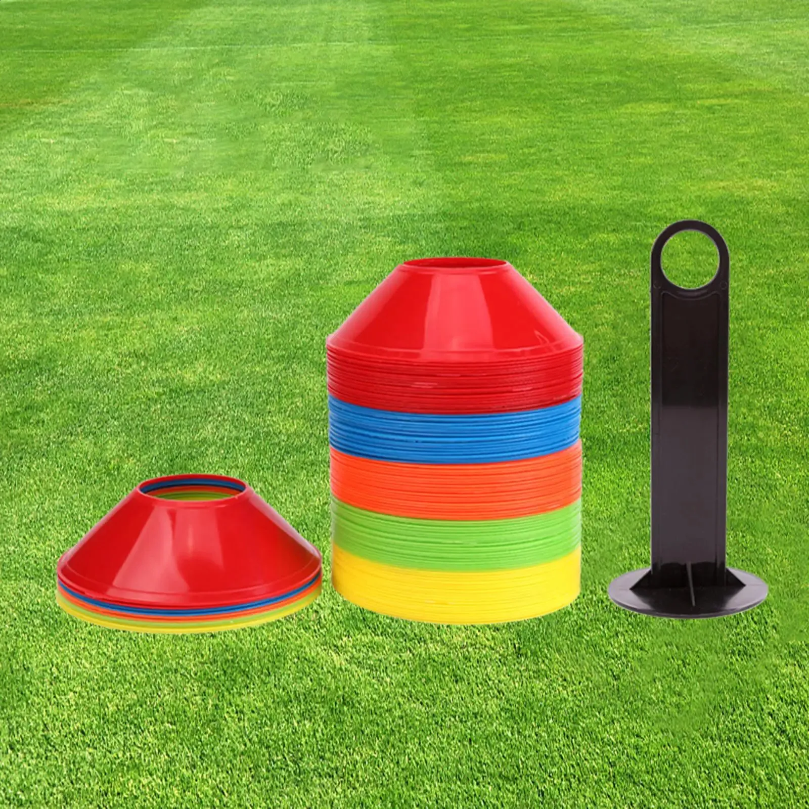 Soccer Disc Cones, 50 Pack Flexible Football Field Marker For Agility ...