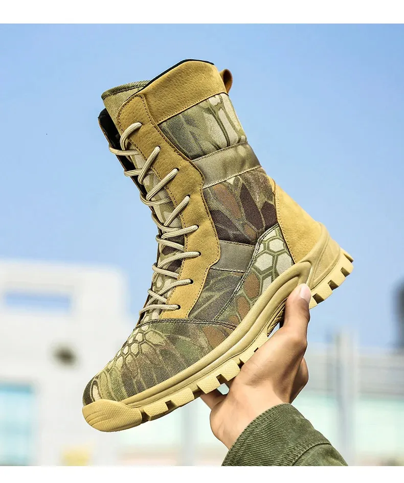 Camo Sneakers for Men: High Ankle, Non-Slip, Desert Boots - Shop Now ...